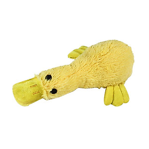 Squeaky Dog Toy Wakeu Plush Dog Chew Toys for Aggressive Chewers, Cute Little Yellow Duck Sound Durable Chew Stuffing Interactive Toy, Small Medium Dogs Puppy Cat Grinding Teeth Toy