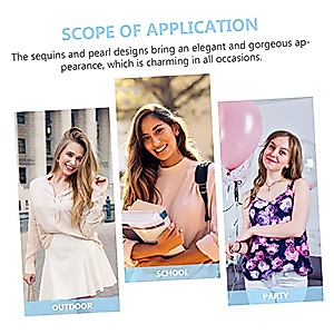 VALICLUD Trendy Sequin Purses for Women Glitter Handbag Chain Women's Crossbody Bag Elegant Bowknot Design Small Size Big Storage for Ladies