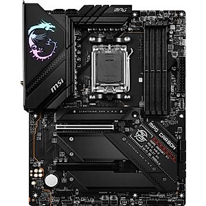MSI MPG B650 Carbon WiFi Gaming Motherboard (AMD AM5, ATX, DDR5, PCIe 4.0, M.2, SATA 6Gb/s, USB 3.2 Gen 2, HDMI/DP, Wi-Fi 6E, AMD Ryzen 7000 Series Desktop Processors)