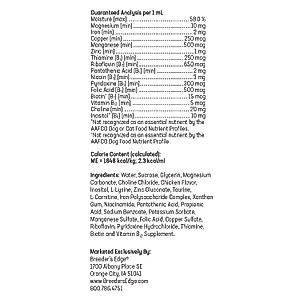 Revival Animal Health Breeder's Edge - B Strong - B Vitamin, Iron and Mineral Supplement - Vitamin B for Dogs, Cats, Puppies & Kittens - 8 oz Liquid