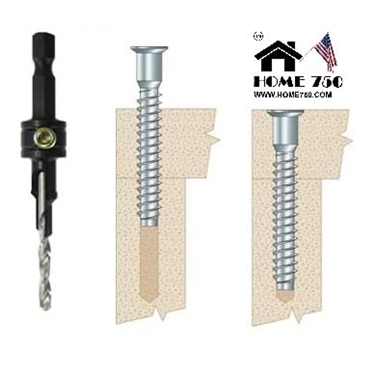 7 mm x 50 mm Highpoint Confirmat Screws, Pozi-Flat Head, Zinc Finish (50)
