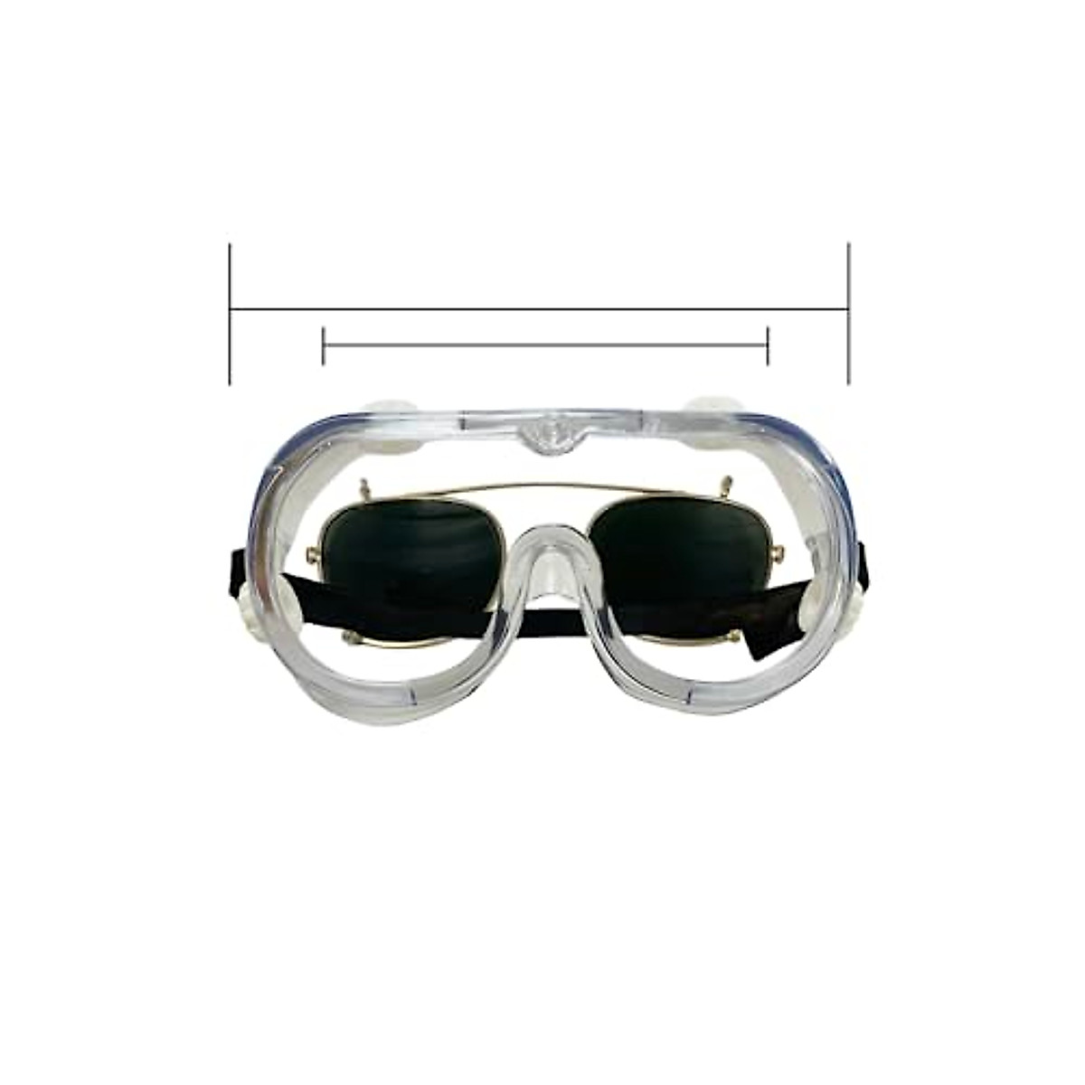 KeeboMed Chemical Splash/Impact Safety Goggle, Soft, Adjustable 1 -Pack. Anti-Fog Protection, Clear Lens, Wide-Vision, Adjustable Chemical Splash Eye Protection Soft Lightweight Eyewear