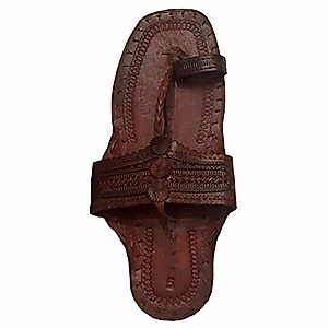 Beadscape ~ A Bit of Deja Vu Hippie Water Buffalo Jesus Sandals 100% Leather (Dark Brown men's size 9 / women's size 11)