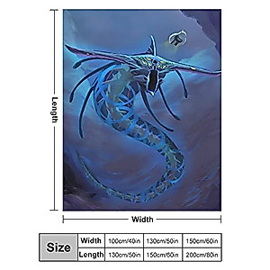 Subnautica Merch Blanket and Throw Comfy Warm Novelty Sherpa Blanket for Bed Sofa Office Travel Gift