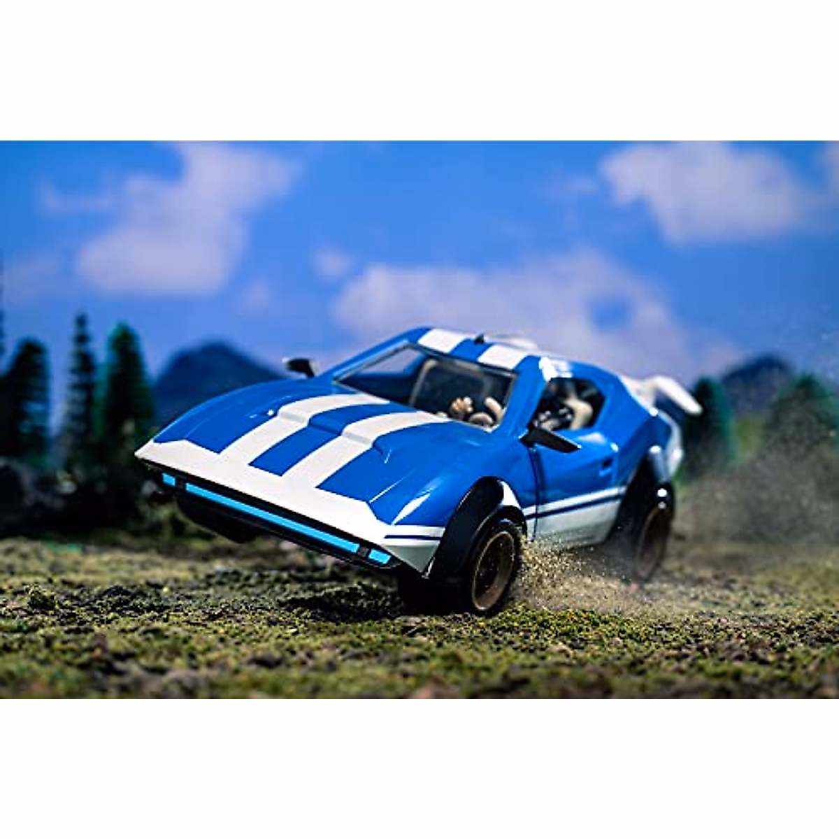 FORTNITE Joy Ride Whiplash Vehicle (Blue & White), with 4-inch Articulated X-Lord Figure