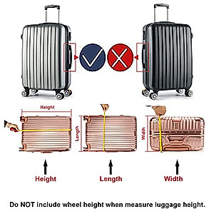 GIVIMO 3 Pieces Clear Luggage Cover 20/24/28 inch Set PVC Luggage Protector Suitcase Cover Waterproof Transparent Cover for Luggage Tsa Approved