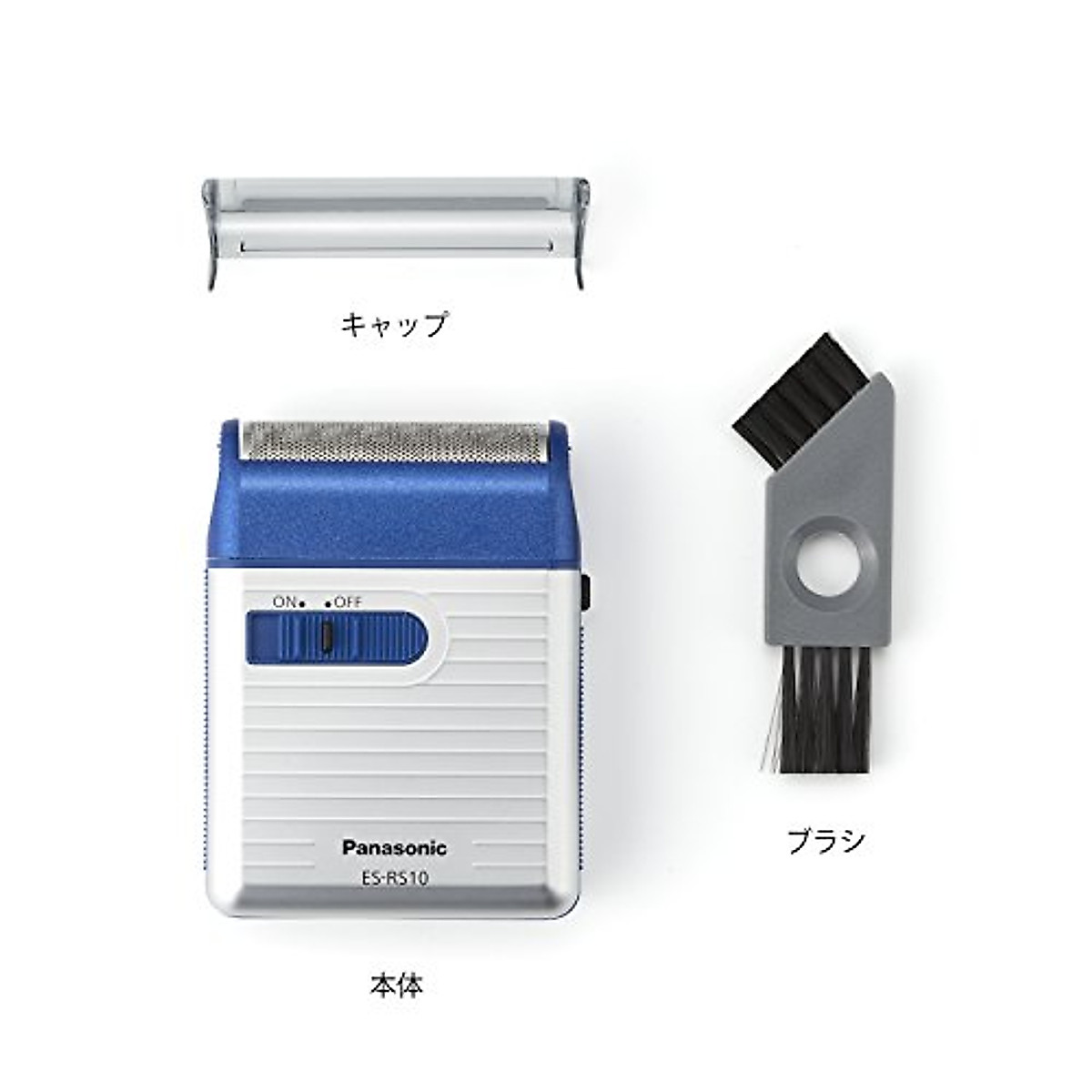 Panasonic Men's Shaver for Traveler ES-RS10-A Blue | DC3V (2 x AA Alkaline) (Japan Model)