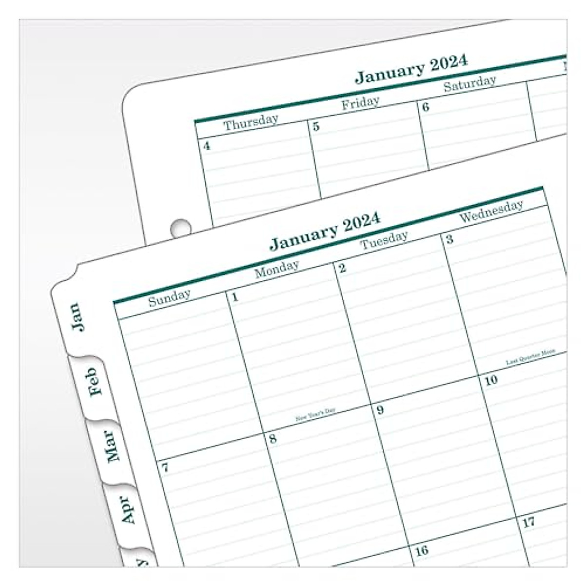 FranklinCovey - Original One Page Per Day Ring-Bound Planner (Classic, Jan 2024 - Dec 2024)
