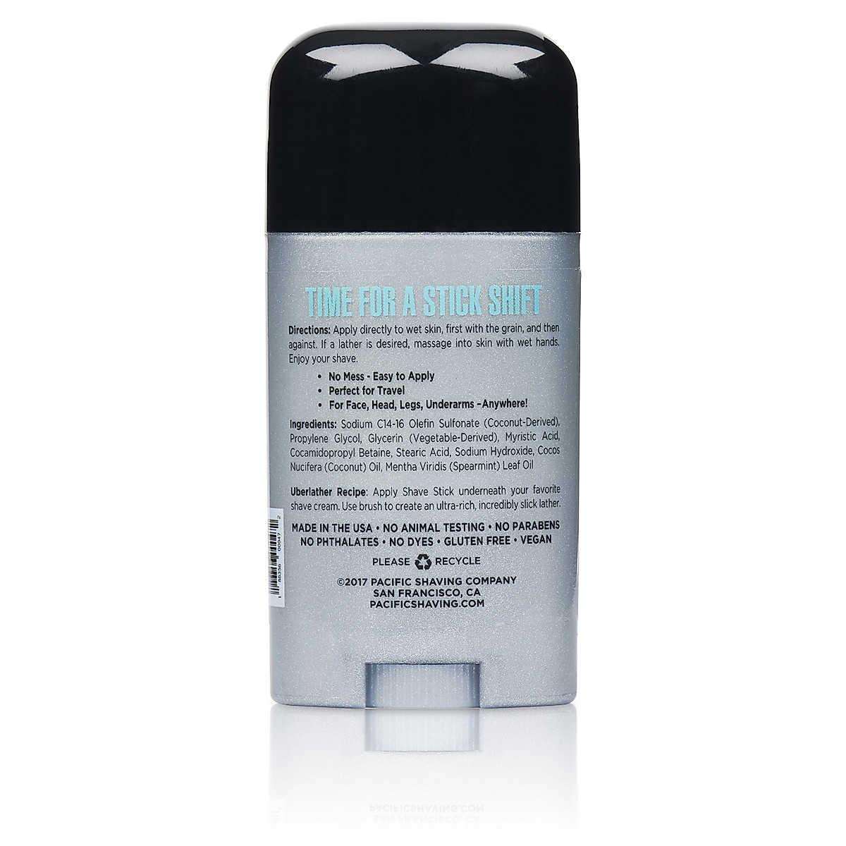 Pacific Shaving Company Ultra Slick Shave Stick - Easy Apply, No Mess, Smooth Shaves & Soft Skin, TSA Friendly, All Skin Types, With Safe and Natural Ingredients, 75 gm (2-Pack)