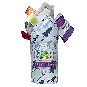 Taggies Original Blanket, 12 X 12", Comfy Bears