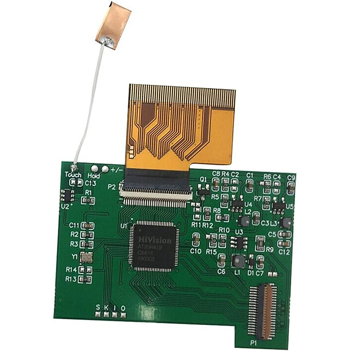 Rowzzi LCD Screen for Game Boy Color Console, Replacement Backlight Highlight LCD Screen Adapter Plate Kit