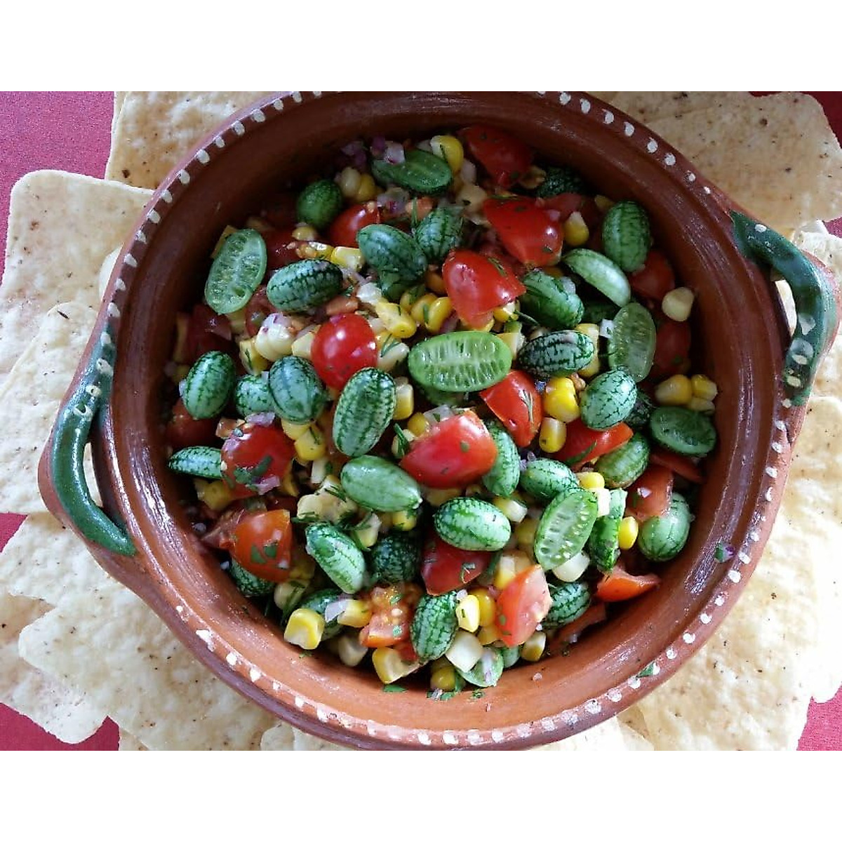 70pcs Cucamelon Seeds - Mexican Sour Gherkin Mini Thumb Watermelon Vegetable - Easy Planting Tips for Home Gardeners