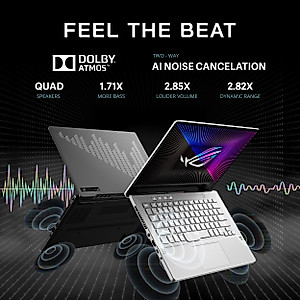 ASUS ROG Zephyrus Gaming Laptop, 14" FHD 144Hz Display, AMD Ryzen 7-5800HS, NVIDIA GeForce RTX 3060 6GB GDDR6, 40GB RAM, 2TB SSD, Backlit Keyboard, Win 11 Home, White, 128GB Hotface Extension Set