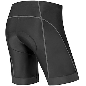 qualidyne Men's Cycling Bike Shorts 3D Padded Bicycle Riding Bike Biking Pants Cycle Shorts