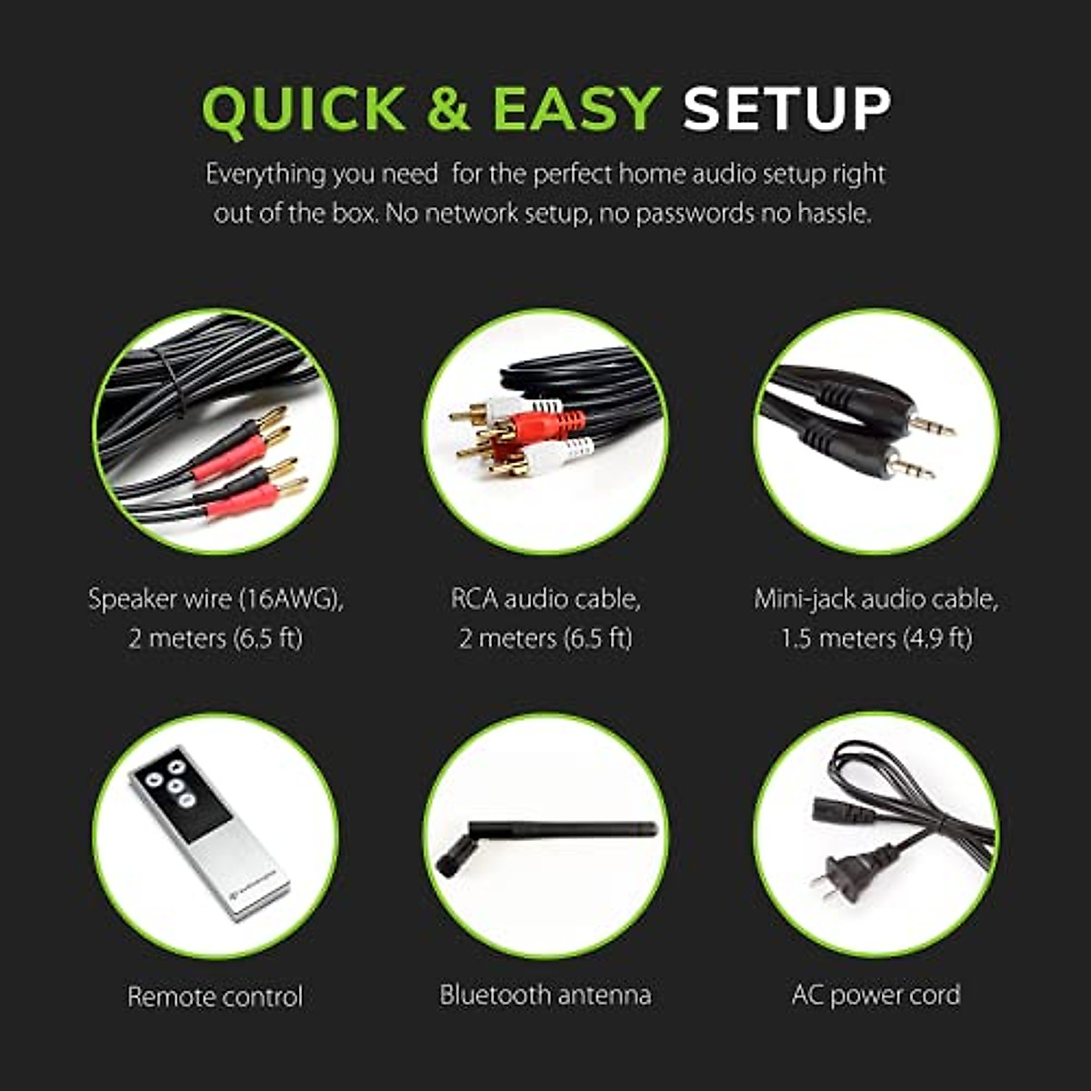 Audioengine HD6 150W Powered Bookshelf Stereo Speakers | Home Music System w/aptX HD Bluetooth, AUX Audio, Optical, RCA, 24-bit DAC (Walnut)