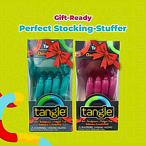 Tangle® Palm Classic 2-Pack Teal and Purple
