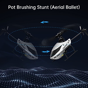 Gamegood 2.4GHz Remote Control Helicopter,4CH RC Helicopter with 6-Axis Gyro for Adults Kids, RC Aircraft Altitude Hold One Key Return with 2 Batteries