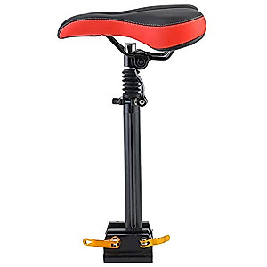 Xinwoer Bike Seat Cover Durable Adjustable Electric Scooter Seat Saddle for Xiaomi M365 Scooter Black Red,Colorfast and Anti-Rust