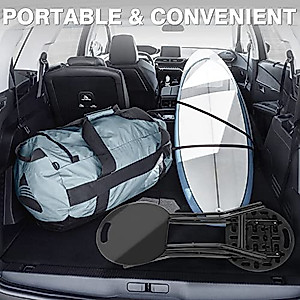 TAVR Portable Folding Stool 18.1 inch Set of 2 Heavy Duty Fold up Stool Metal and Plastic Foldable Stool for Adults Kitchen Garden Bathroom Collapsible Round Stool,440lbs Capacity,Black