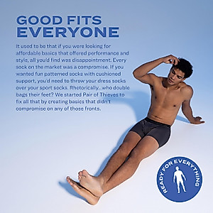 Pair of Thieves Soft Cotton Boxer Briefs for Men Pack (4 Pack) - Tagless Underwear for Men Pack Black