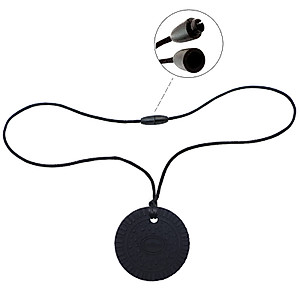 Chew Necklace for Sensory Kids, Silicone Teething Necklace for Baby, Sensory Chewy Teether for Boys and Girls with Autism, Chewing, ADHD, SPD, Autism Chew Toys for Adult Purple…