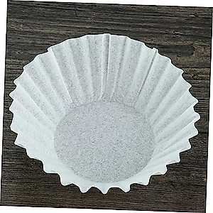 GRIRIW 100 Sheets American Coffee Filter Paper Tea Boiling Filter Coffee Espresso Cold Brew Coffee Filter Loose Tea Filter Milk Strainer Kung Fu Tea Filter Cup Coffee Machine Filter White