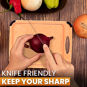 "Arco Design" Wood Fiber Cutting Boards | Extremely Durable | Non-Porous | Food and Dishwasher Safe | 100% Eco-Friendly (CSN Style | Set of 3 units (17.3" x 12.8" | 14.5" x 10.8" | 11.8" x 8.5"))