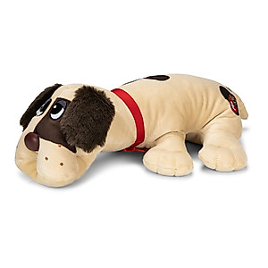 Pound Puppies Classic Plush - Light Brown with Brown (Short Fuzzy Ears)