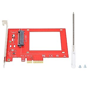 NVMe U.2 SSD Adapter Card, 2.5-inch SF8639 to PCIe Hard Drive 3.0X4 Riser Card for Intel P3700 P3500 P3600 750 Series P3700 Series 900 P3520 U.2 nvme SSD
