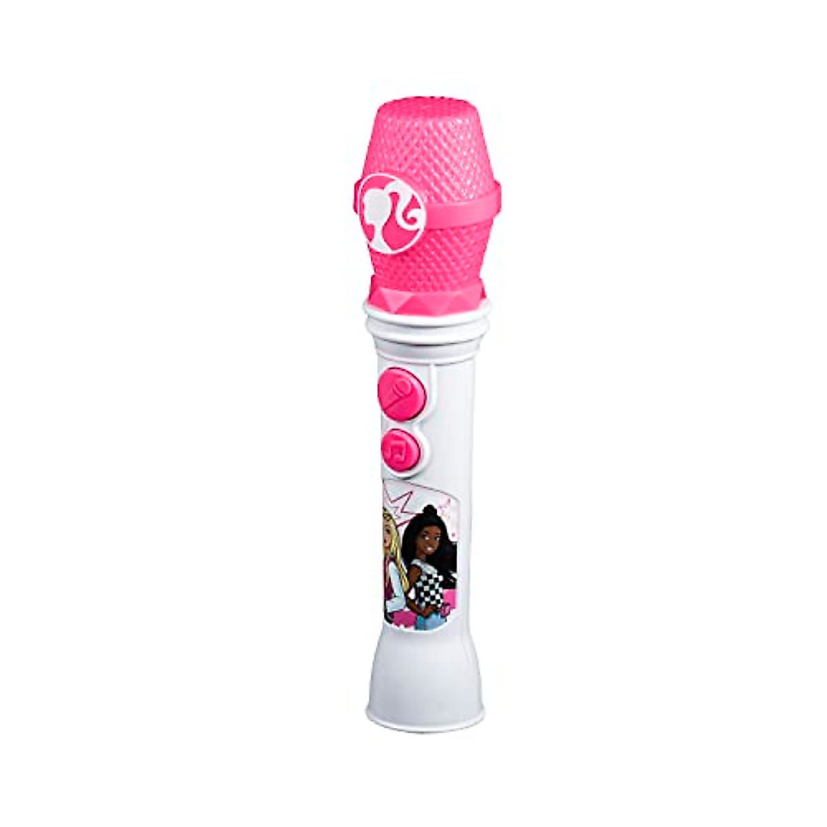 EKids BE-070.11Mv22 Barbie Microphone for Kids, Built-in Music and Flashing Lights for Fans of Disney Toys for Girls, Black