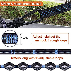 Outerman Camping Hammock with Mosquito Net, Portable Single Hammock with Tree Straps, Easy Setup, Lightweight Nylon Parachute Hammocks for Indoor, Outdoor, Backpacking, Travel, Patio, Hiking (Gray)