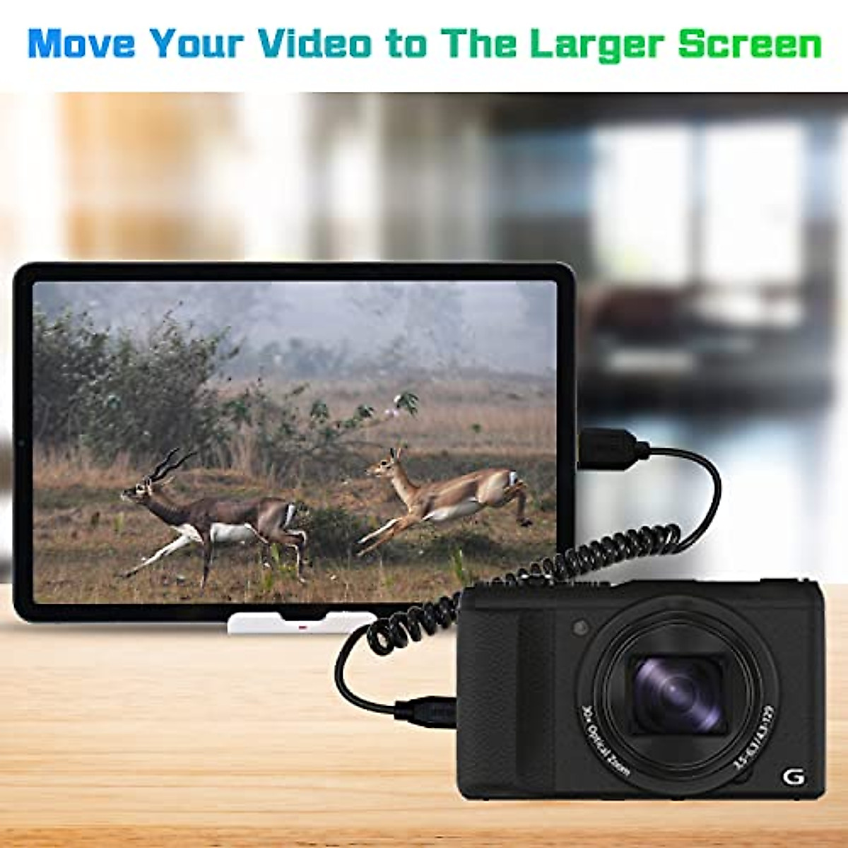 Dutttek 8K Mini HDMI to Mini HDMI Coiled Cable, 48Gbps Mini HDMI 2.1 Cable, Extreme Slim/Thin Mini hdmi Male to Male Coiled Cable, for TV Box or Disk Player 1.2M