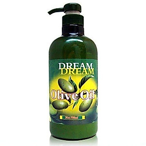 Dream Olive Oil Lotion for Body, Hands and Feet; Creates Smooth, Non-Greasy, Delectable, Calming, Emollient Long Lasting Smell for Dry Skin; Popular Use in Nail Salons & Spas - 750ml
