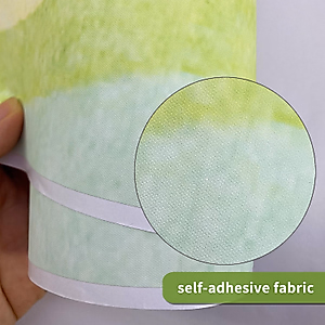 funlife Fabric Peel and Stick Large Rainbow Wall Mural Stickers for Girls, Precut Pastel Half Watercolor Rainbow Wall Sticker Decals for Kids Bedroom Living Room Playroom, 78.74" x 70.87"