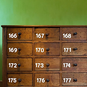 1260 Pieces 10 Sheets A4 Vinyl Letter Sticker, Self Adhesive Letters Numbers Mailbox Numbers Sticker for Signs, Window, Mailbox, Door (White,1 Inch)