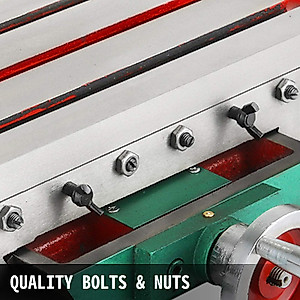 Milling Working Table 17.7 X 6.7 Inch, Compound Milling Machine Work Table 2 Axis 4 Ways Move, Multifunction Milling Working Table Heavy-duty Structure,for Milling and Drilling Machine