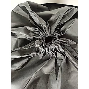 CYIRAN Visible Large Capacity Clothes Storage Bag Organizer with Handle Thick Fabric Foldable Drawstring Closure Water-Proof Storage Hamper Laundry Basket (Red, Visible)