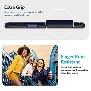 TUDIA DualShield Designed for Motorola One 5G UW Case, [Merge] Shockproof Military Grade Heavy Duty Dual Layer Drop Protection for Moto One 5G Case - Indigo Blue