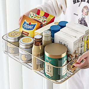 submatches 2-Tier Clear Under Sink Organizer and Storage -Multi-Purpose Bathroom Cabinet organizer, Pull Out Kitchen Pantry Organization and Storage