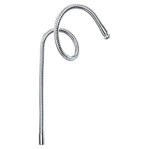 PATIKIL 23" Universal Gooseneck, M10 Fine Thread Metal Bendable Hose Flexible Arm Gooseneck Tube Extension for Multifunction DIY, Silver Tone