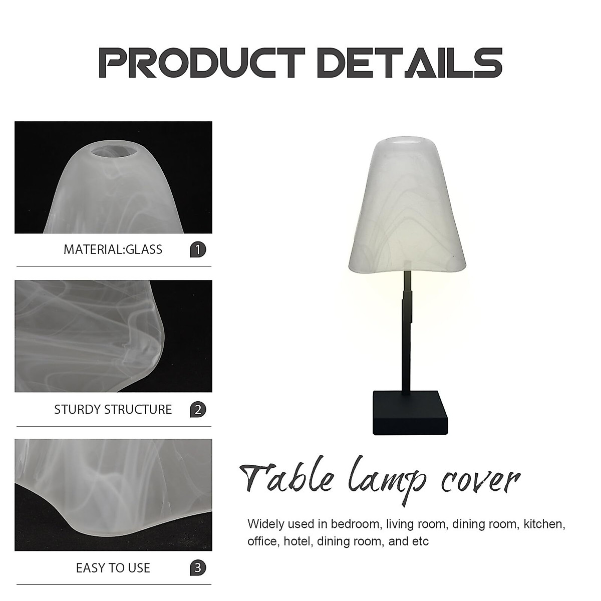 White Lampshade Glass Pendant Fixture Shades Chandelier Glass Lampshade Lamp Shades Replacement Glass Shades for Pendant Lights Pendant Light Glass Shade Pendant Light Shade