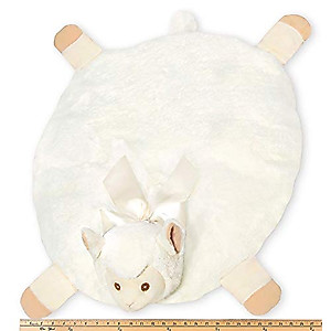 Bearington Baby Lil' Alma Belly Blanket, Llama Plush Stuffed Animal Belly Blanket, Tummy Time Play Mat
