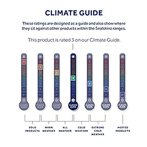 SEALSKINZ Unisex Waterproof Cold Weather Mid Length Sock, Black/Grey, Large