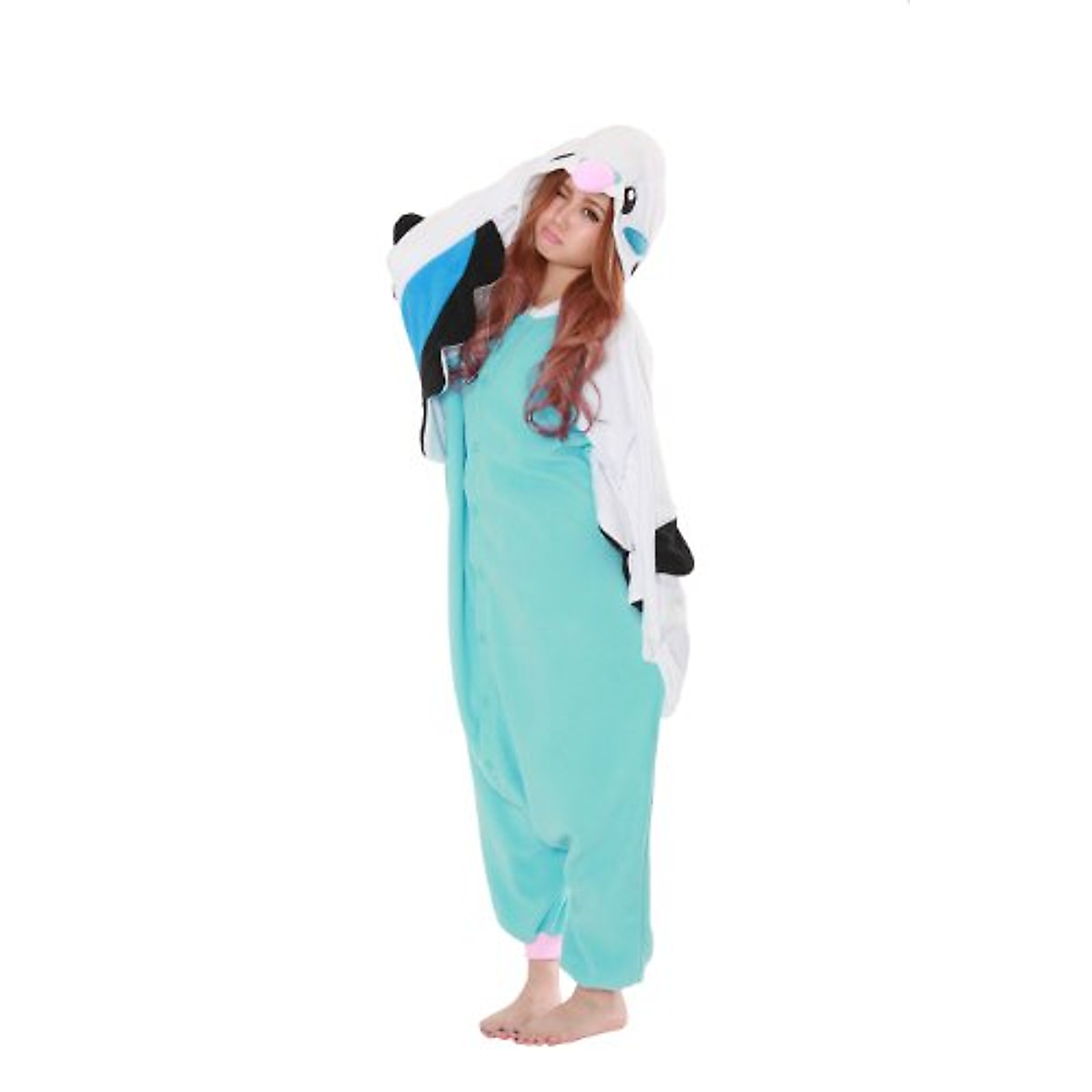 SAZAC Budgie Kigurumi - Onesie Jumpsuit Halloween Costume (Blue)