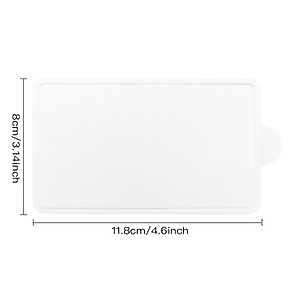 200 Pcs Mini Cake Boards, White Mousse Cake Boards Mini Cake Bases Cake Paper Board Cupcake Dessert Displays Plate Tray Cardboard Dessert Board Pastry Base - Grease Proof (Rectangular Cake Boards)
