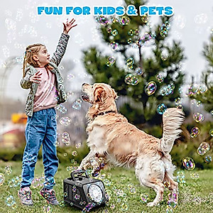 Bloranda Automatic Bubble Machine Upgrade Bubble Blower with 12000+ Bubbles Per Minute Bubble with independently Switched Battery Operated Bubble Toys for Outdoor Toys for Parties, Birthday, Wedding