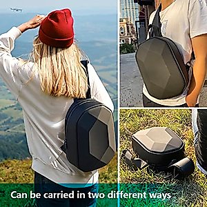Carrying case for DJI Mini JSVER Waterproof Shockproof Backpack Case Compatible with DJI Air/DJI Mavic/DJI Mini/DJI AVATA Remote & Smart Controller, Propellers, Battery and Accessories