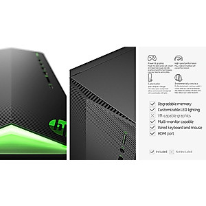 HP Pavilion Gaming Desktop PC Computer, AMD Ryzen 5 4600G, GTX 1650 Super, 16GB RAM, 1TB SSD, WiFi, Bluetooth, HDMI, Windows 10 Home