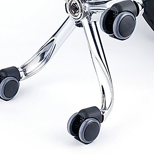 Leopard Round Rolling Stools, Adjustable Work Medical Stool with Wheels ( White )