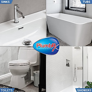 PlumbRx Hair Snake Drain Tool | Hair Clog Remover | Drain Opener for Sinks, Tubs, Showers - 5 Pack | Extra Long 23.5"